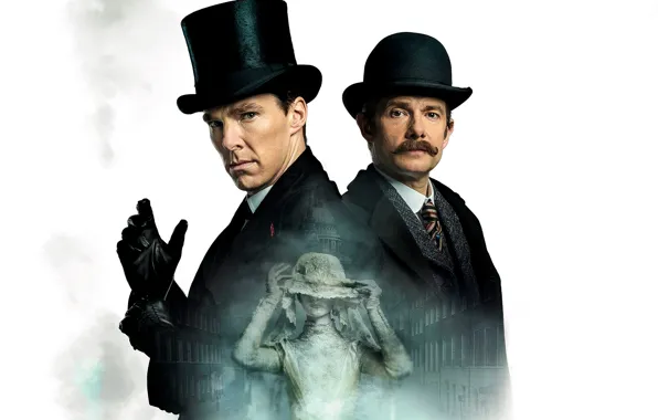 Wallpaper Sherlock Holmes, The bride, Martin Freeman, Benedict ...
