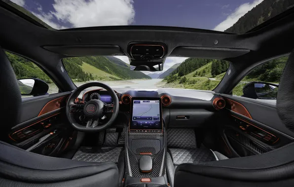 Wallpaper Brabus, sports coupe, Mercedes-AMG, The Interior Of The Car ...