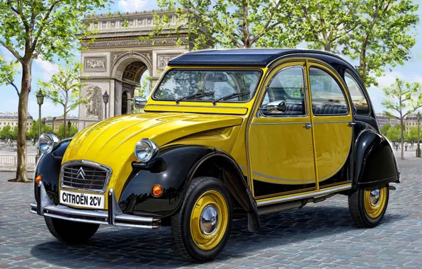 Wallpaper one, two, speed, art, Citroen, Citroen, max, car for mobile ...