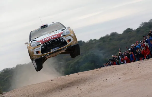Wallpaper jump, rally, wrc, citroen, ds3, kris meeke for mobile and ...