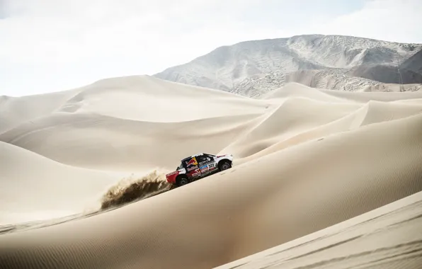 Wallpaper Sand, Auto, Machine, Day, Toyota, Rally, Dakar, SUV, Side ...