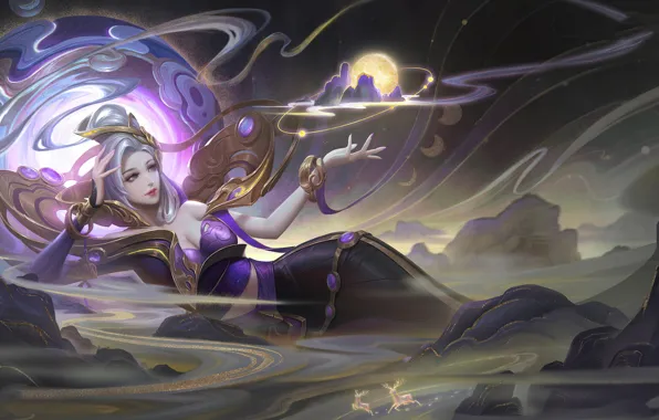 Download wallpaper Girl, Magic, The witch, Arena of Valor, section ...