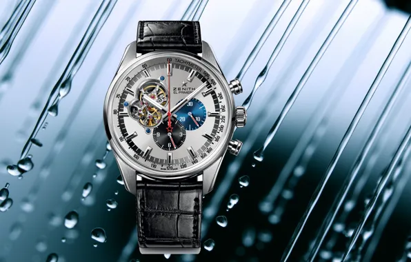 Wallpaper water, watch, Watch, Zenith for mobile and desktop, section ...