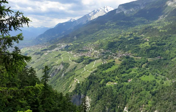 Wallpaper city, nature, town for mobile and desktop, section пейзажи ...