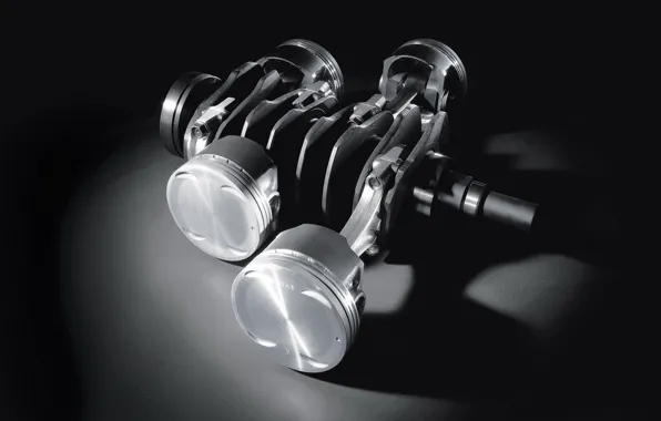 Wallpaper metal, pistons, engine part for mobile and desktop, section ...