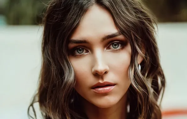 Download wallpaper look, pose, model, portrait, makeup, Rachel Cook ...