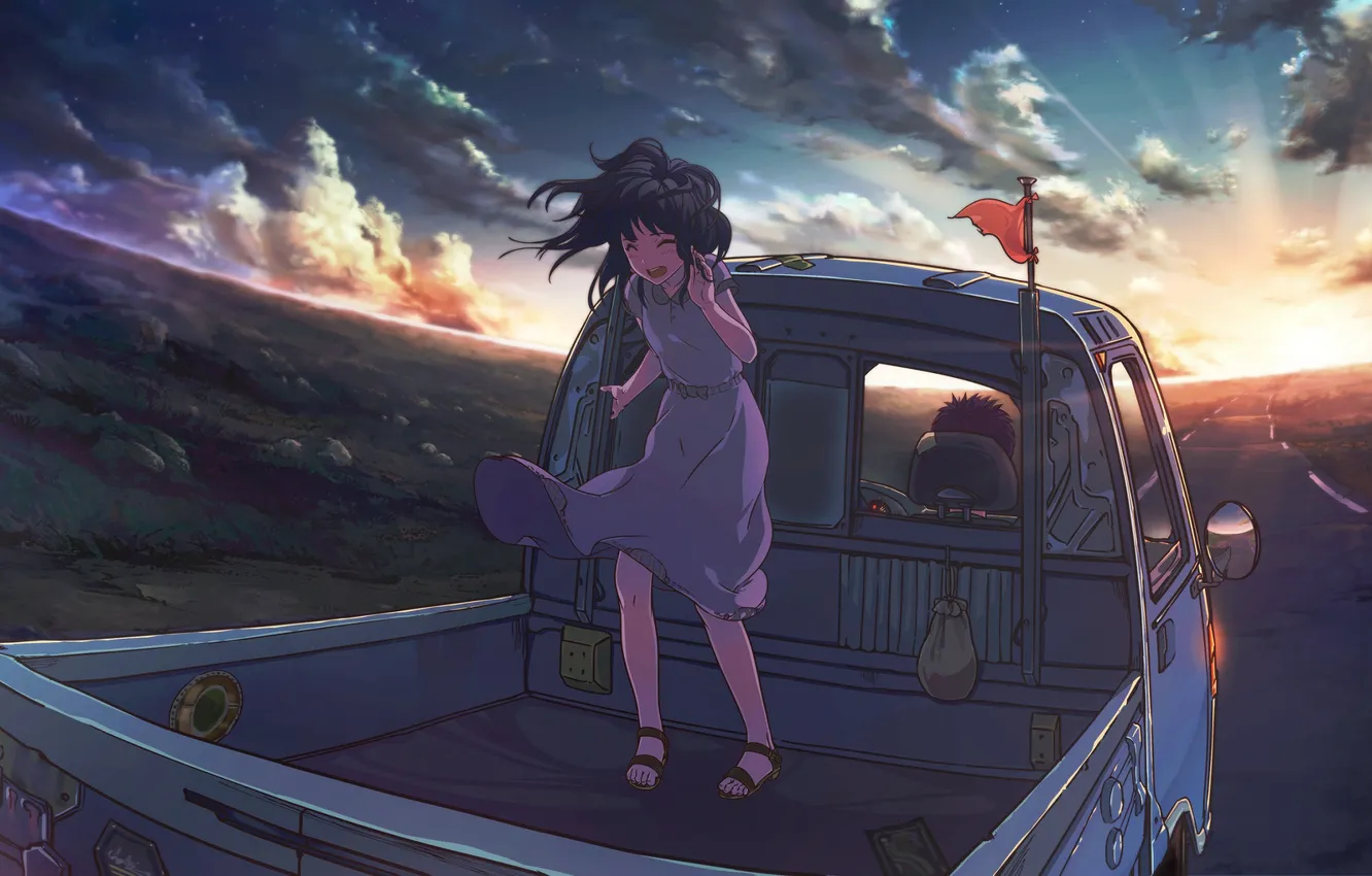 Wallpaper machine, girl, anime, morning, vocaloid for mobile and ...