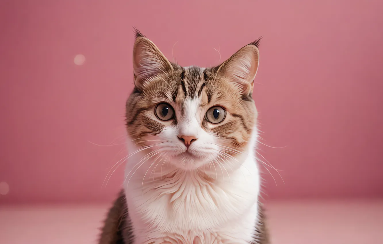 Wallpaper cat, cat, look, pose, face, AI art, neural network for mobile ...