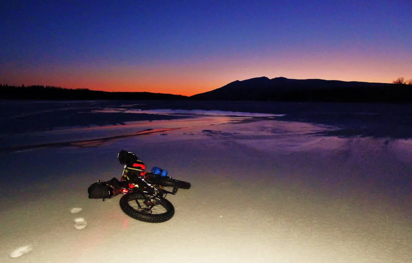 Wallpaper night, nature, bike, mountain bike images for desktop, section спорт - download