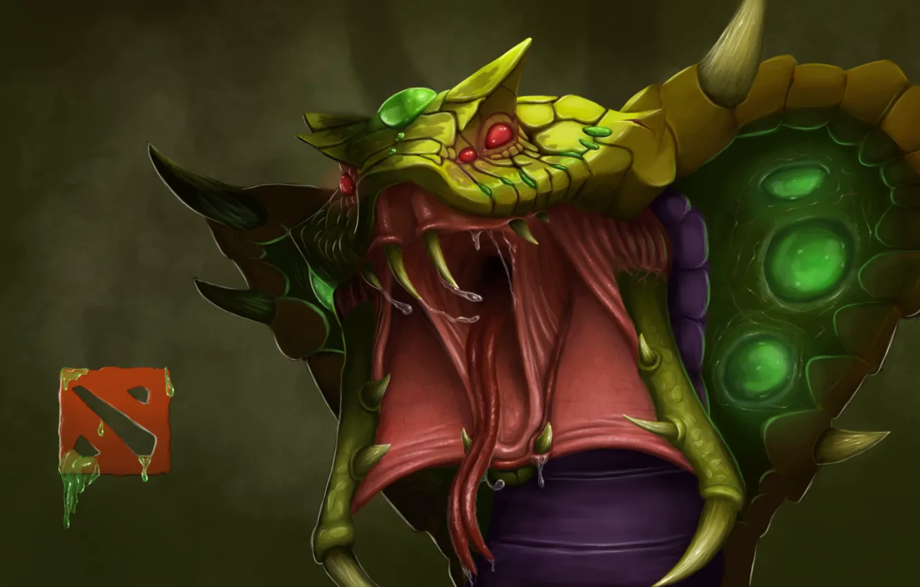 Wallpaper attack, snake, art, Dota 2, Venomancer images for desktop ...