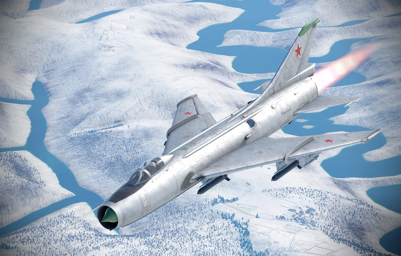 Wallpaper USSR, Fighter-bomber, OKB P. O. Sukhoi, Su-7BKL for mobile and desktop, section ...