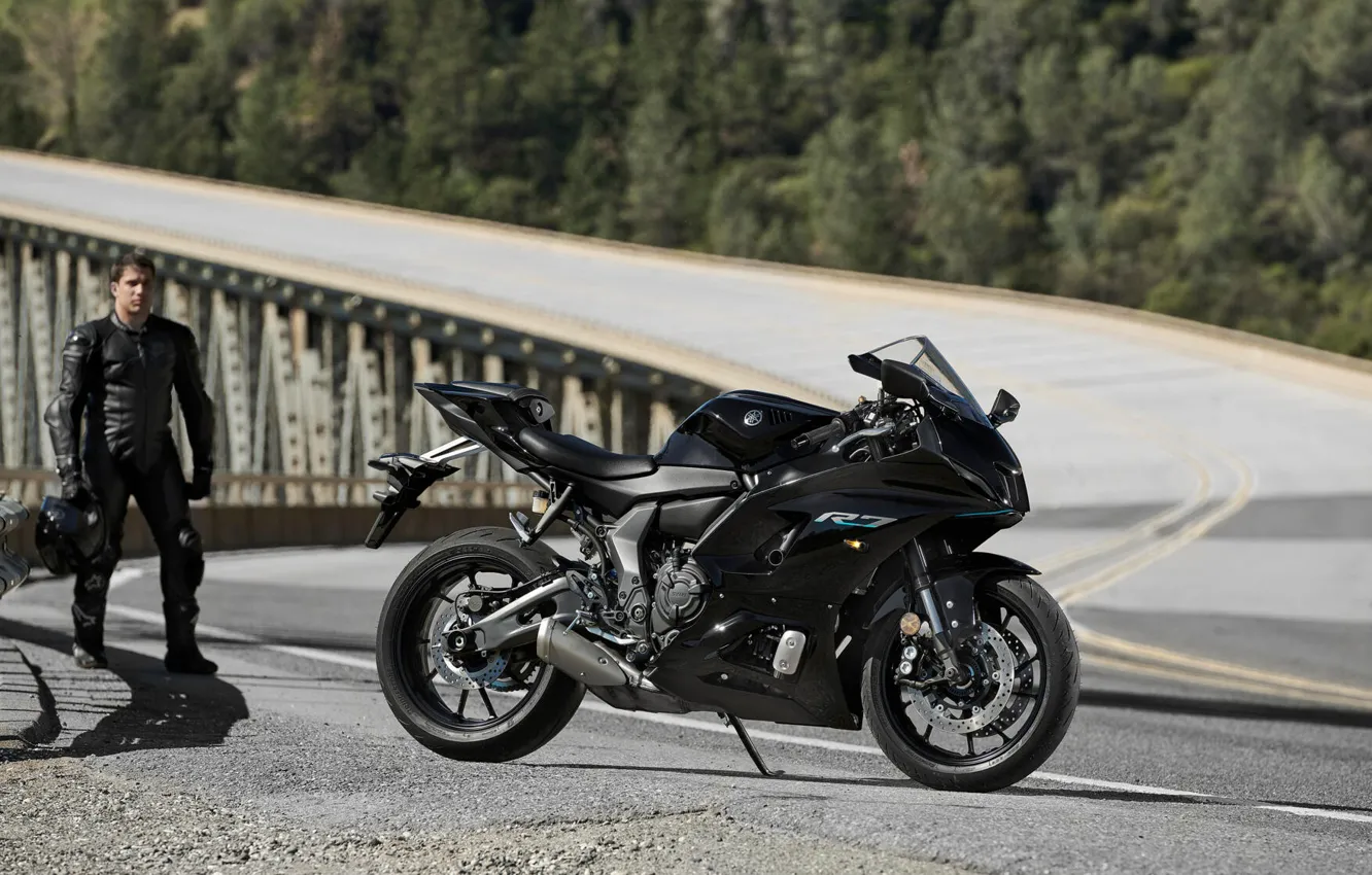 Wallpaper black, yamaha, bike, supersport, yzf-r7 images for desktop ...