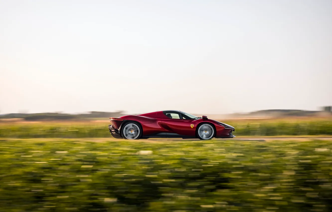 Wallpaper red, speed, Ferrari, Ferrari, side view, Daytona, Ferrari ...