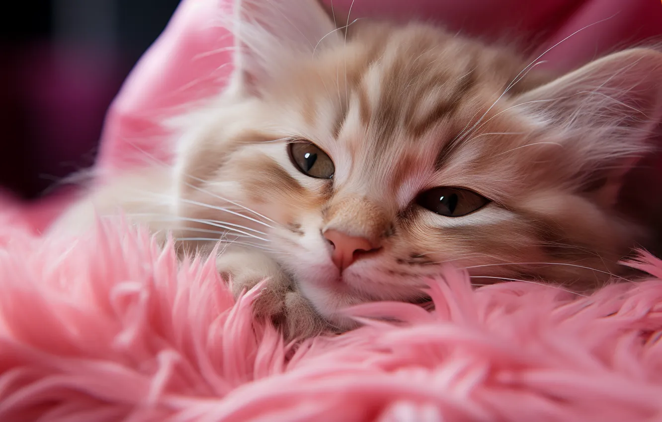 Wallpaper cat, look, pose, kitty, face, AI art, neural network for ...