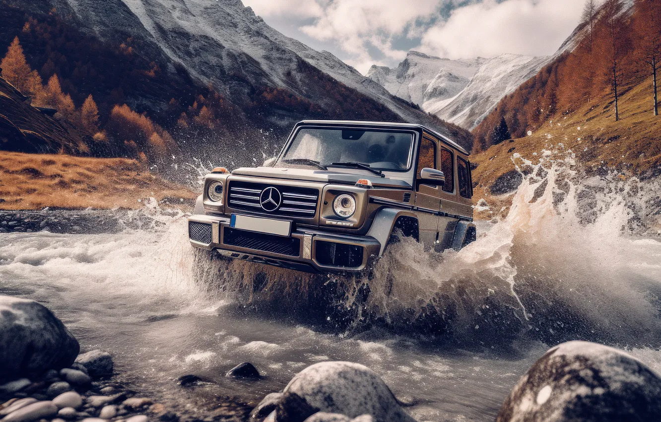 Wallpaper Mercedes-Benz, Cars, AMG, SUV, G 63, Off-Road, G Wagon, AI art for mobile and desktop ...