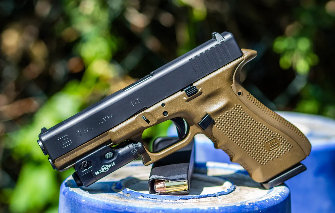 Wallpaper macro, Glock, Austrian gun for mobile and desktop, section ...