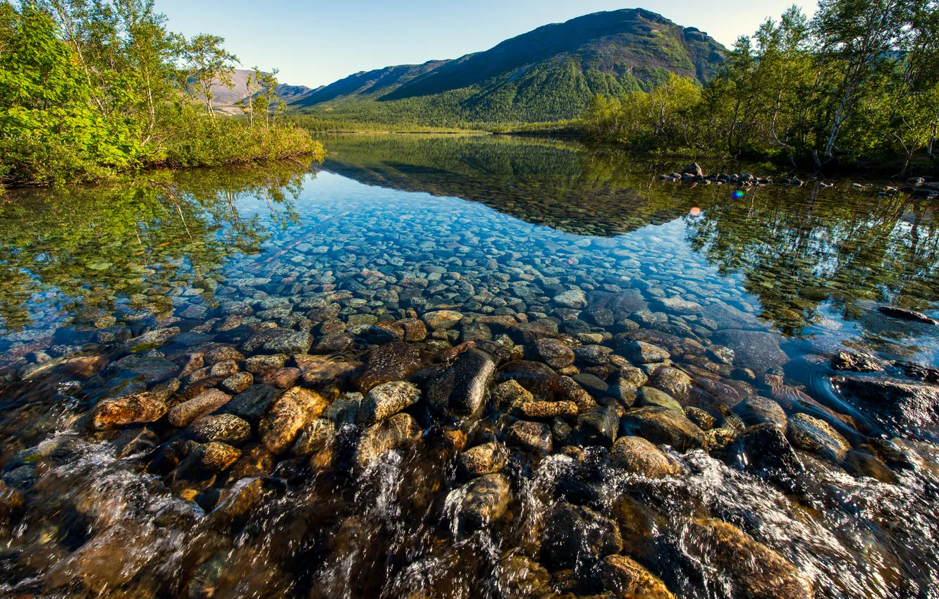 Wallpaper water, lake, rocks for mobile and desktop, section природа ...