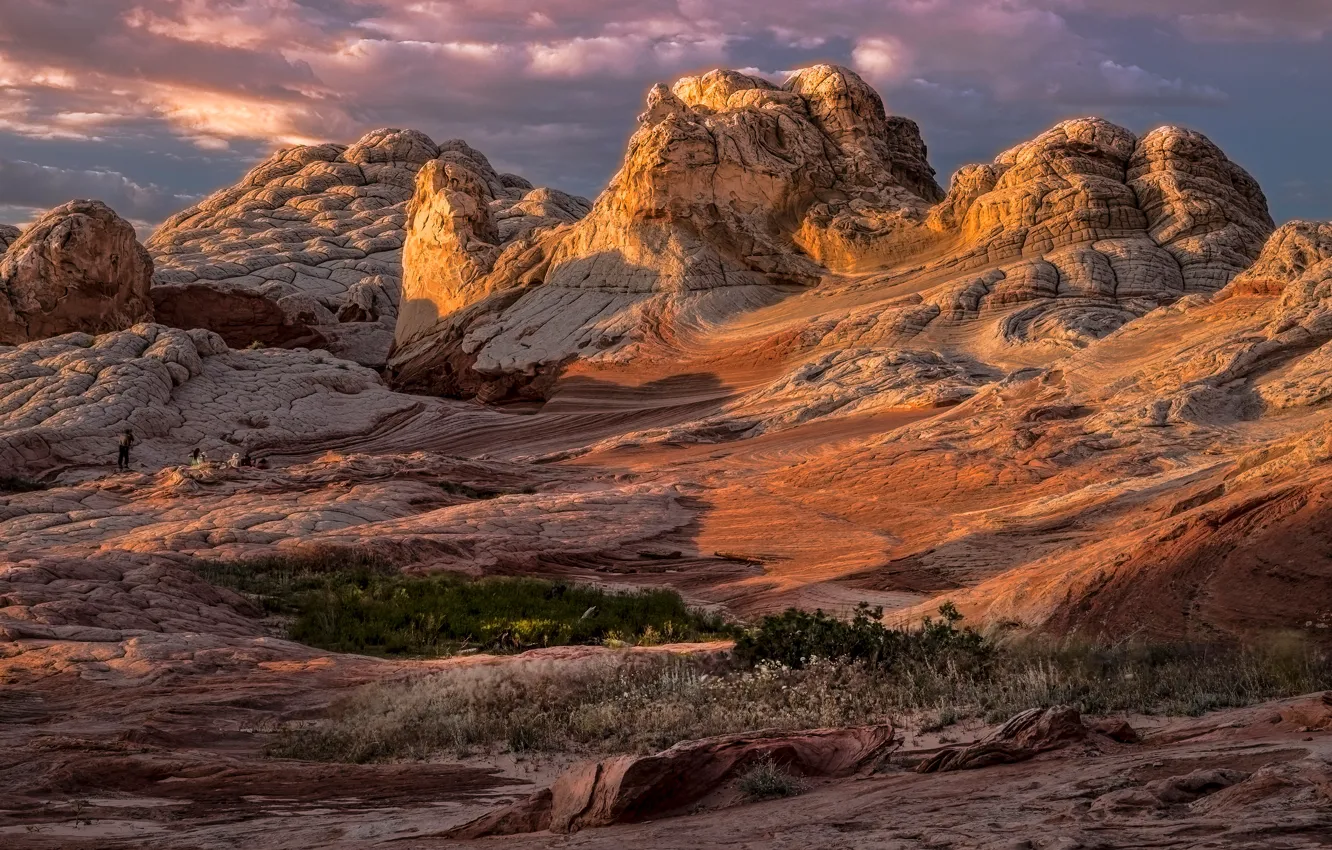 Wallpaper clouds, light, mountains, rocks, tops, slope, canyon, USA for ...