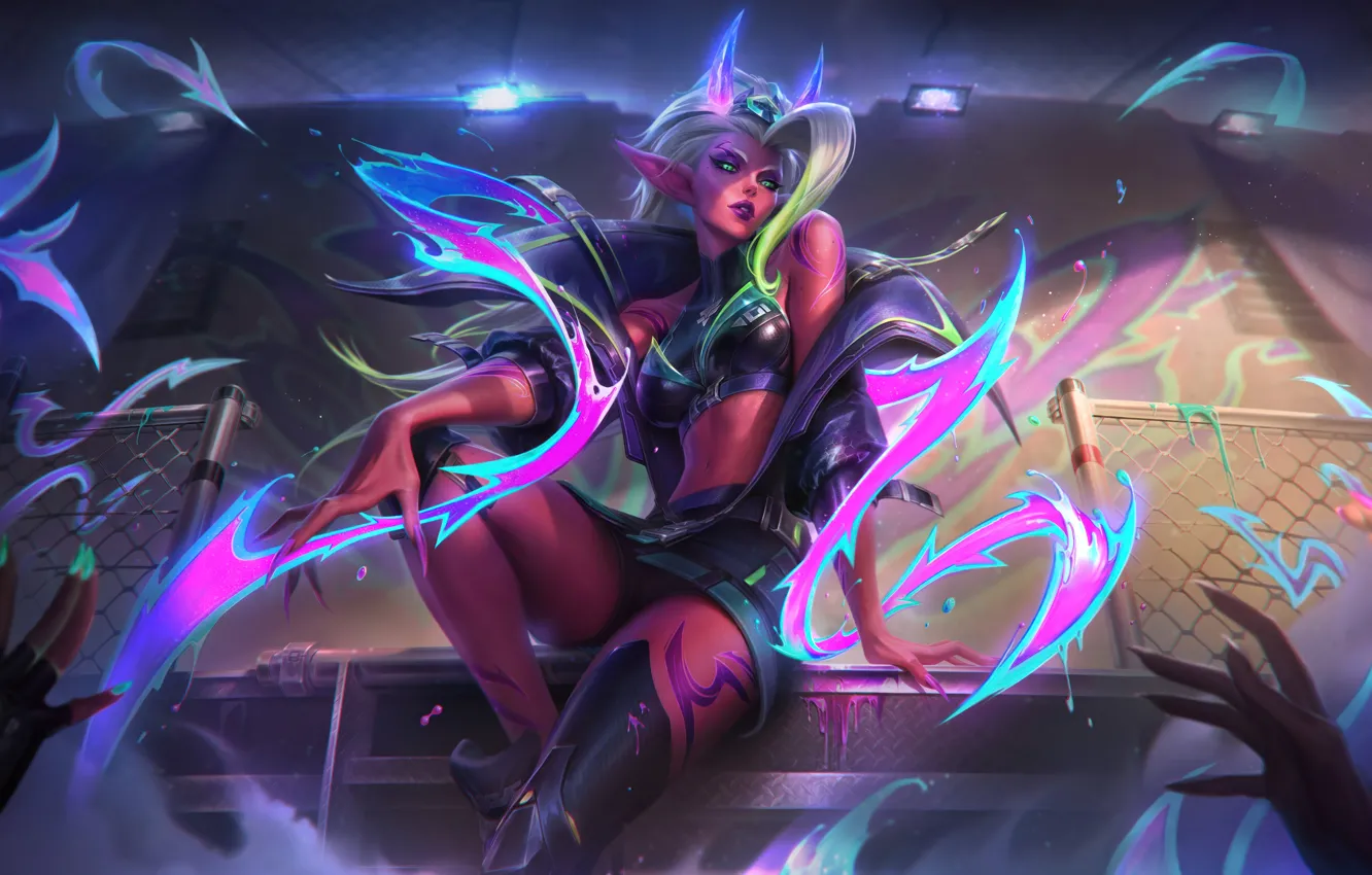 Wallpaper game, Art, League of Legends, Skin, LoL, Zyra, Game Art, Street Demon for mobile and ...