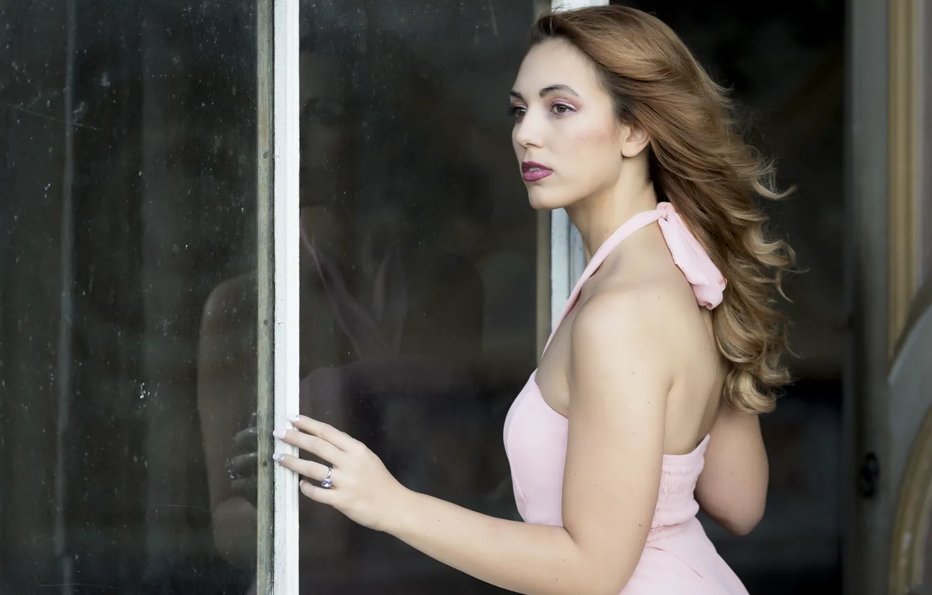 Wallpaper glass, face, model, hair, dress, Deborah images for desktop ...