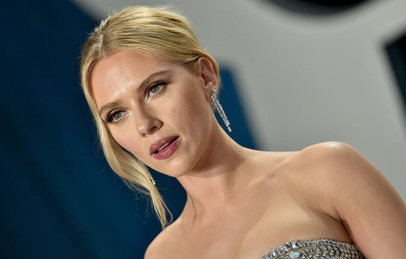 Wallpaper look, face, pose, portrait, makeup, actress, Scarlett ...