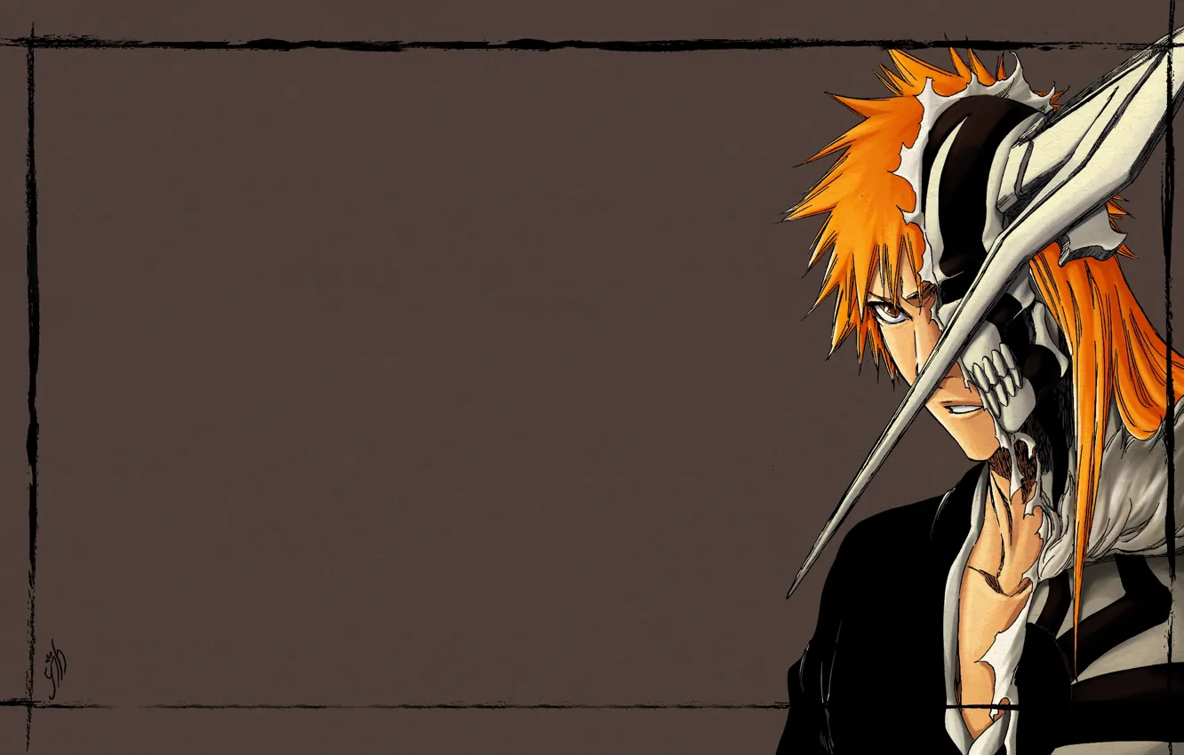 Wallpaper background, anime, frame, art, Bleach, Bleach, Ichigo ...