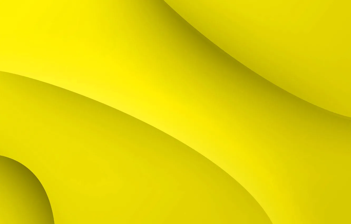 Wallpaper yellow, background, curves, form, yellow, fon for mobile and ...