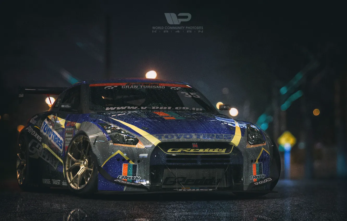 Wallpaper machine, auto, rendering, Nissan, GT-R, Nissan GT-R ...