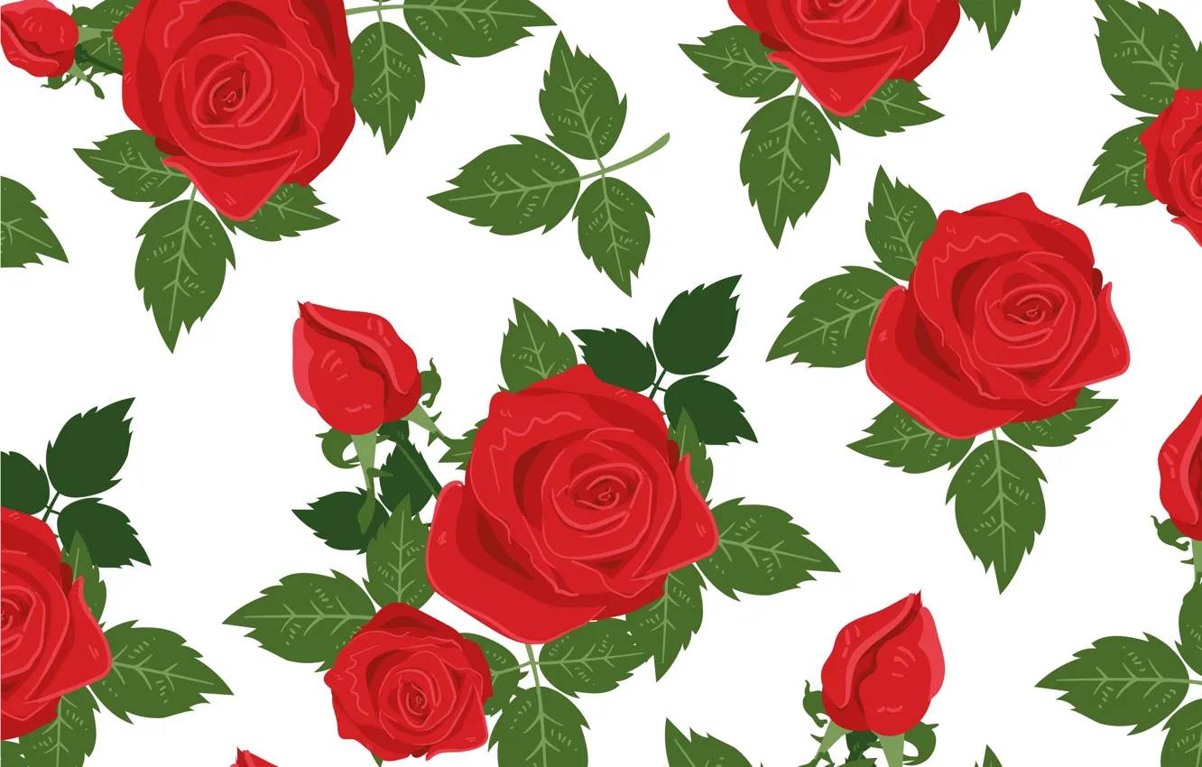 Wallpaper flowers, background, vector, roses, texture, rose, background ...