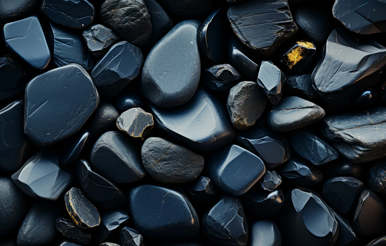 Wallpaper pebbles, the dark background, stones, texture, stones ...