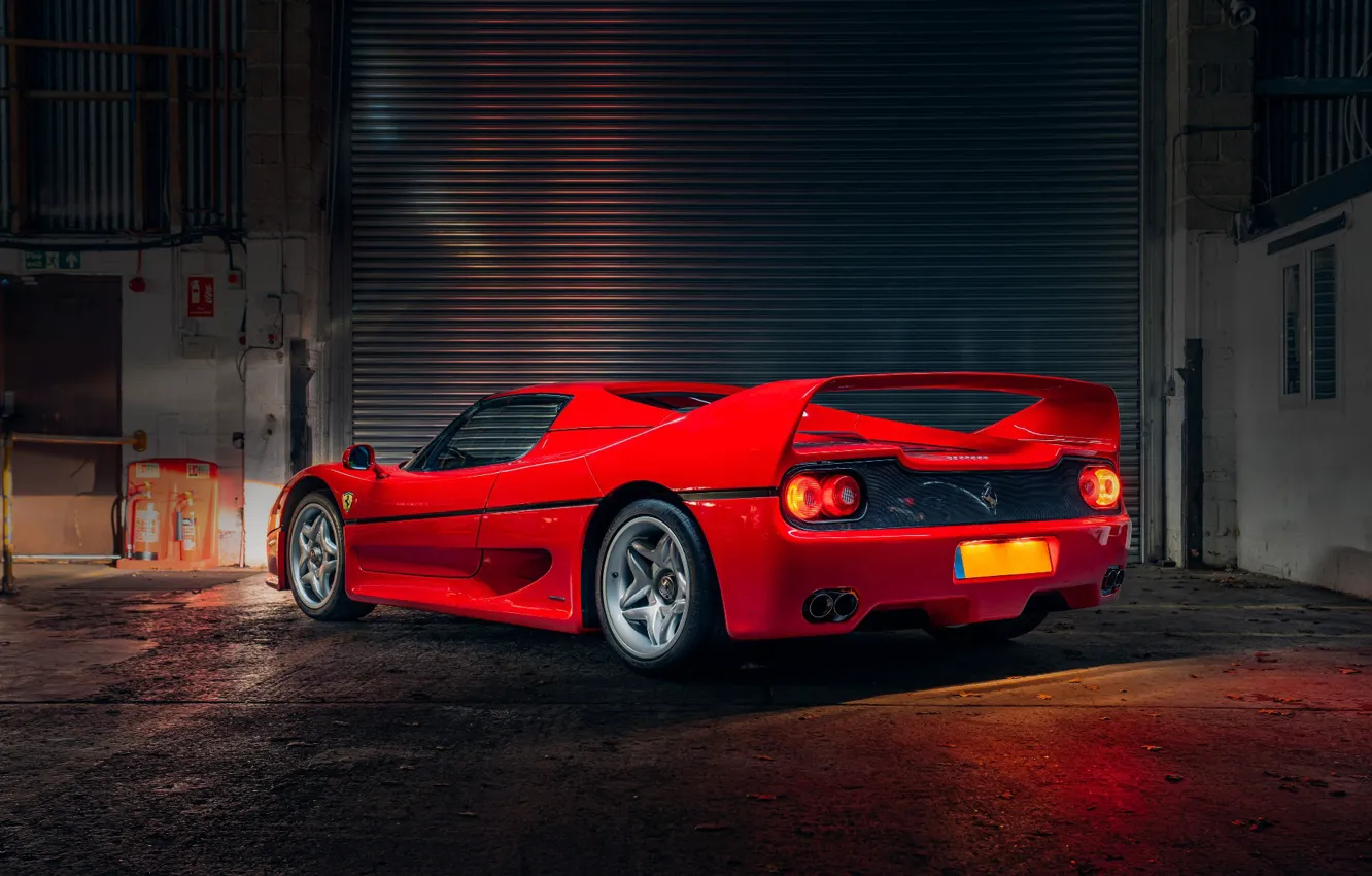 Wallpaper Rear view, Garage, F50 images for desktop, section ferrari ...