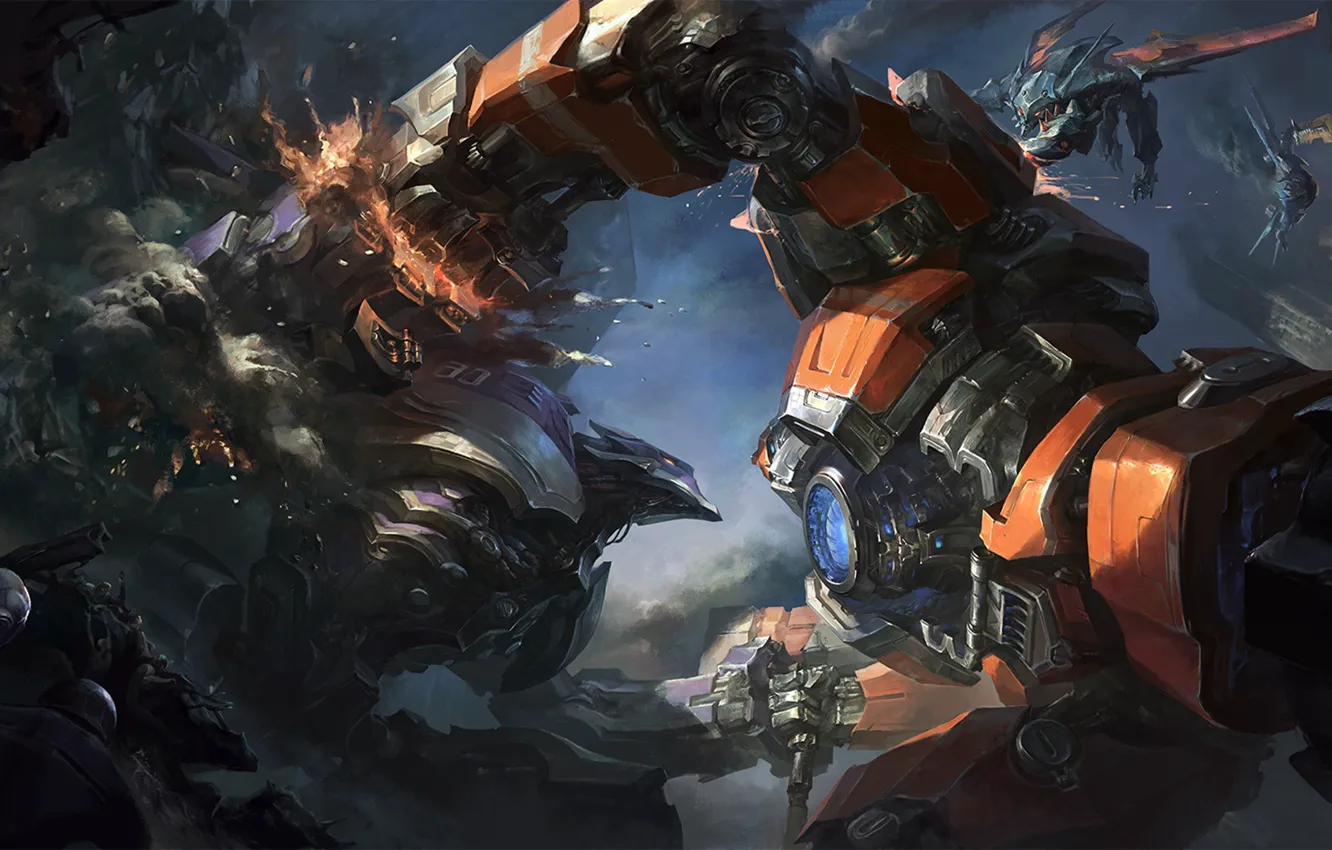 Wallpaper mecha, League of Legends, LoL, Malphite, Sion, Shard of the ...