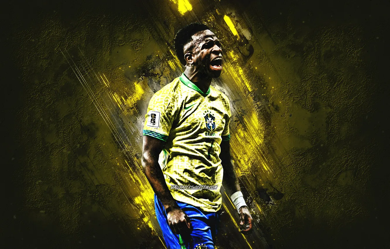 Wallpaper football, soccer, Brasil, Brazilian, Vinicius Junior, Vini Jr ...