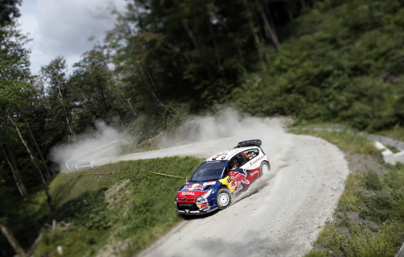 Wallpaper Road, Forest, Turn, Citroen, WRC, Rally, The front, Blur ...