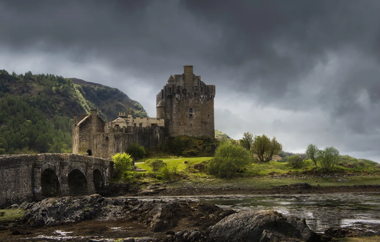 Wallpaper castle, shore, Scotland for mobile and desktop, section ...