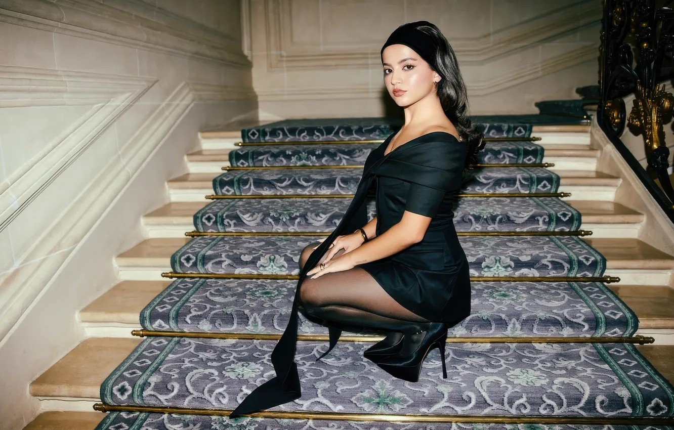 Wallpaper girl, dress, young, beautiful, sweet, high heels, Isabela ...