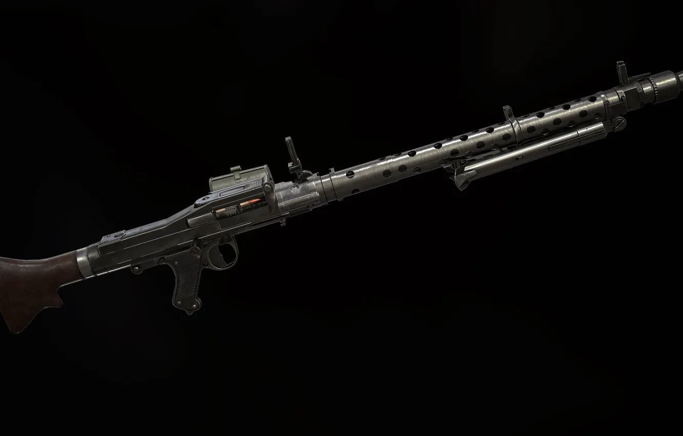 Wallpaper Germany, Machine gun, MG34, A single machine gun for mobile ...