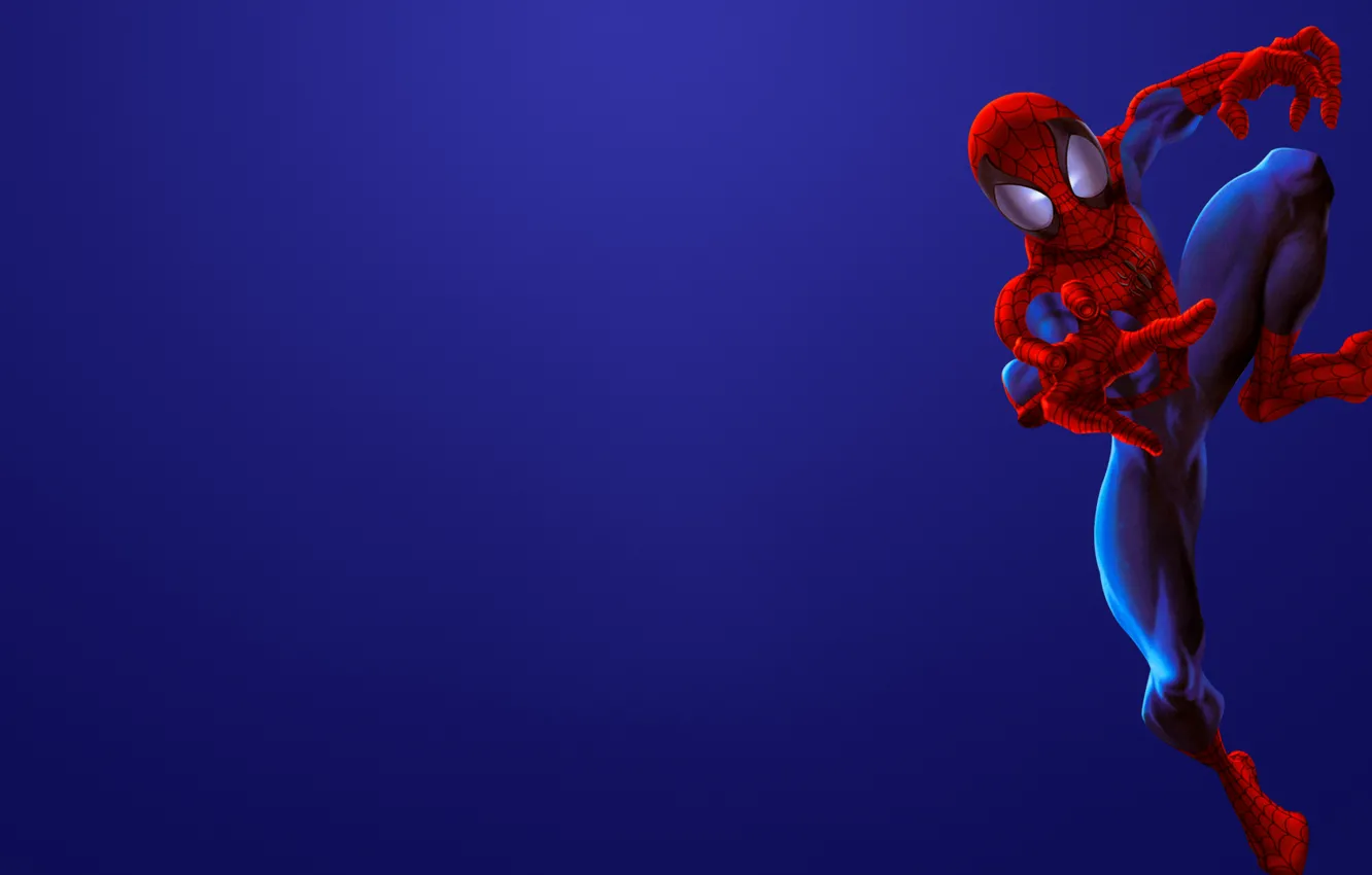 Wallpaper blue, red, red, marvel, comic, comics, Spider-man, Spider-Man ...