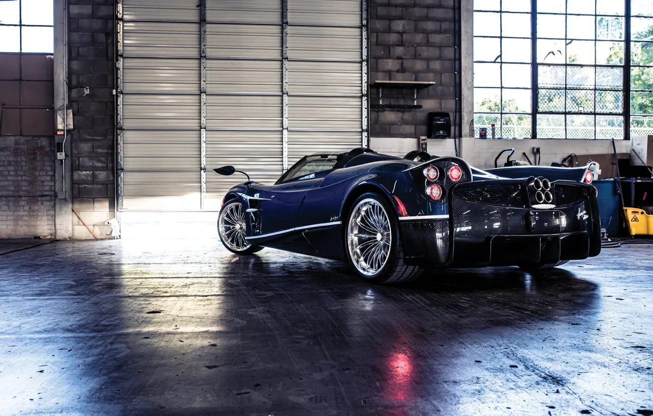 Wallpaper Pagani, To huayr, rear view, Pagani Huayra Roadster for ...