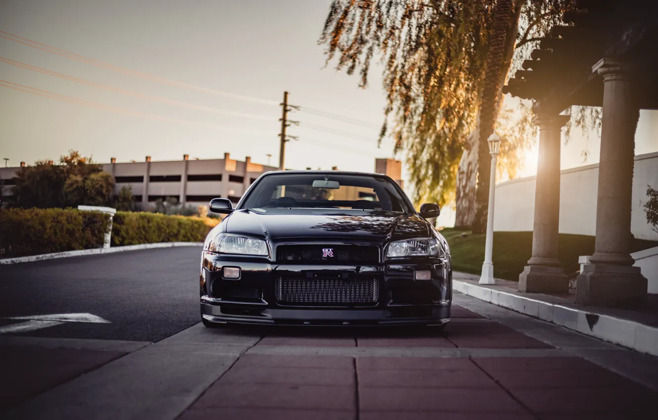 Wallpaper GT-R, Black, Skyline, R34 images for desktop, section nissan ...