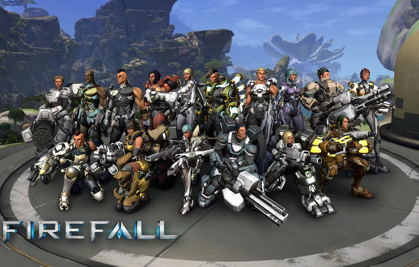 Wallpaper fire, battlefield, flame, girl, gun, game, robot, fighter for ...