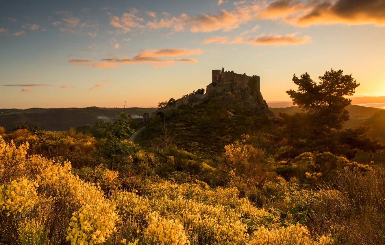 Wallpaper autumn, nature, ruins for mobile and desktop, section пейзажи ...