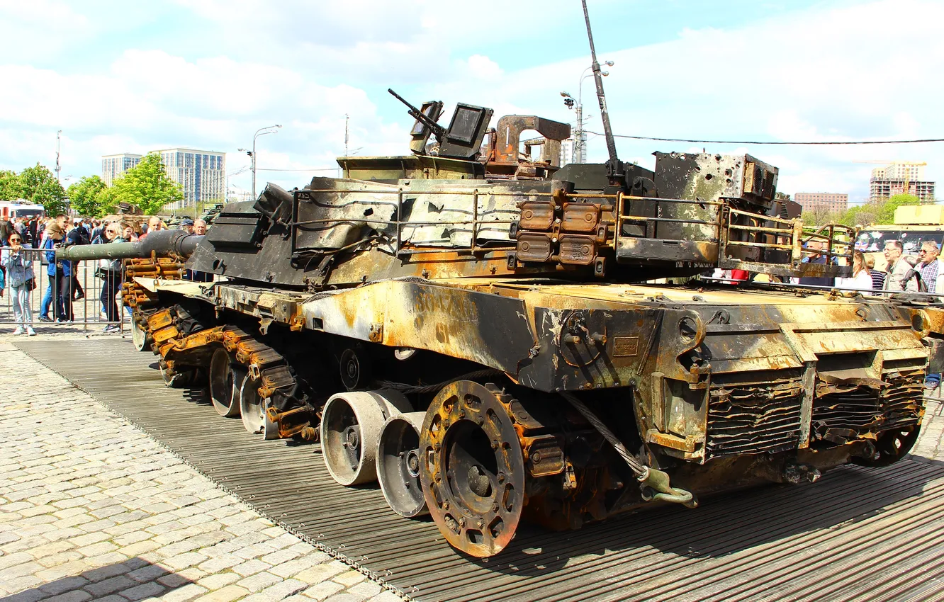 Wallpaper tank, Moscow, back, USA, 2024, SVO, Poklonnaya Gora, Trophies ...