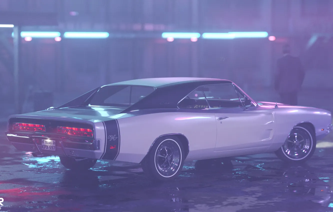 Wallpaper Auto, Night, People, Machine, Style, 1969, Car, Male, Render ...