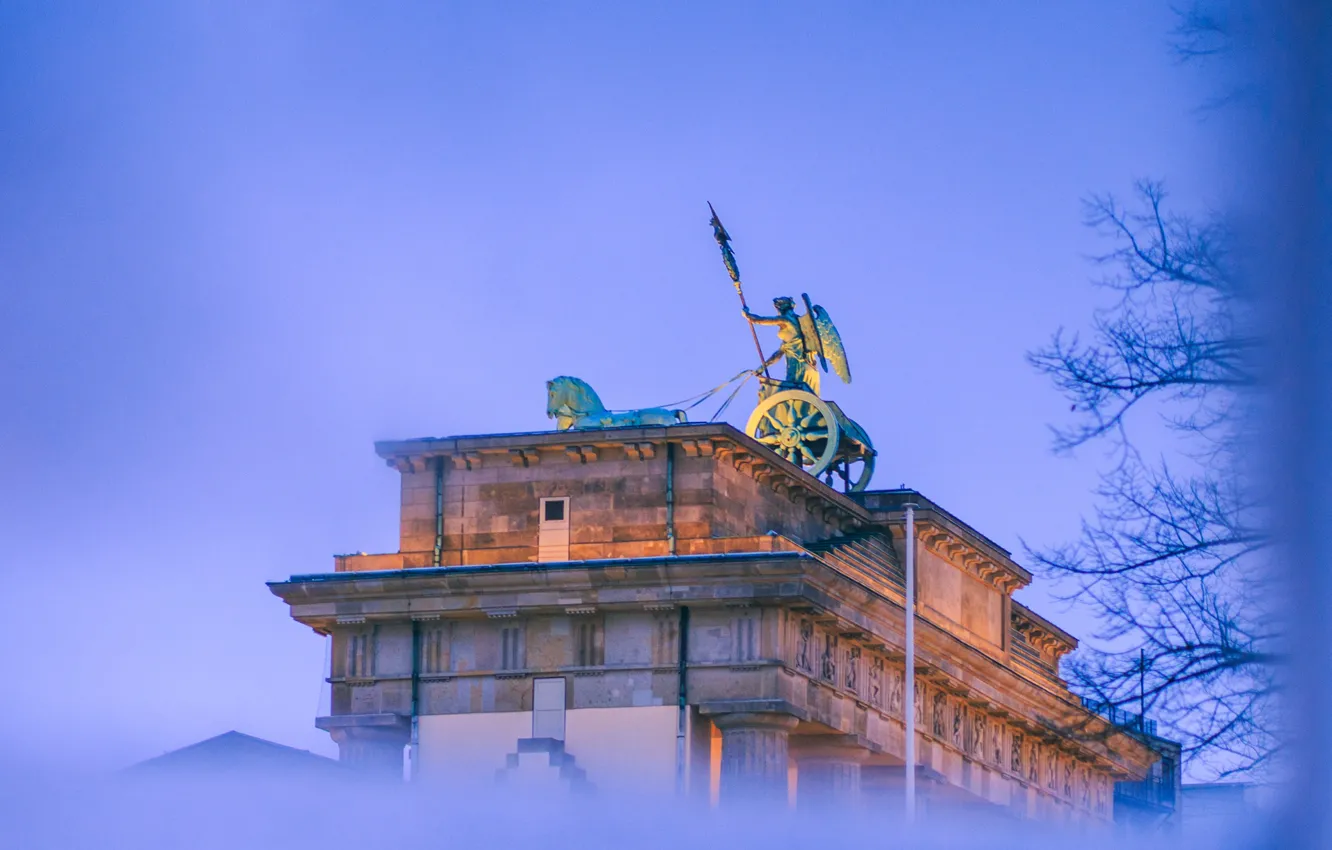 Wallpaper Germany, the view from the window, Berlin, Brandenburg gate ...