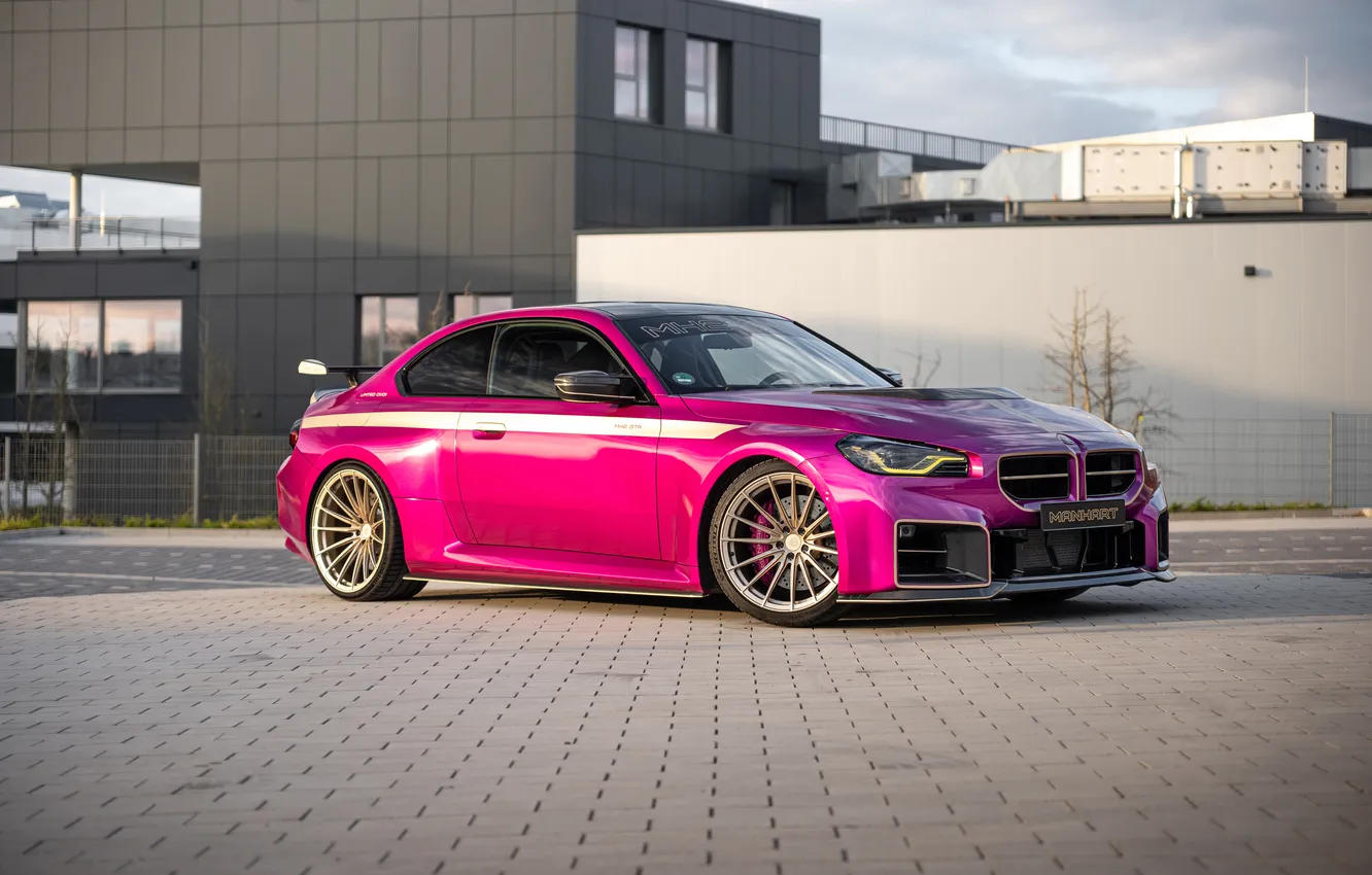Wallpaper BMW, pink, Manhart, BMW M2, 2024, Manhart MH2 GTR for mobile ...