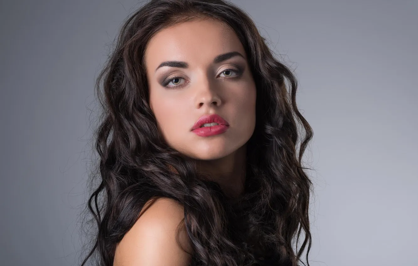 Wallpaper Look Background Model Portrait Makeup Brunette