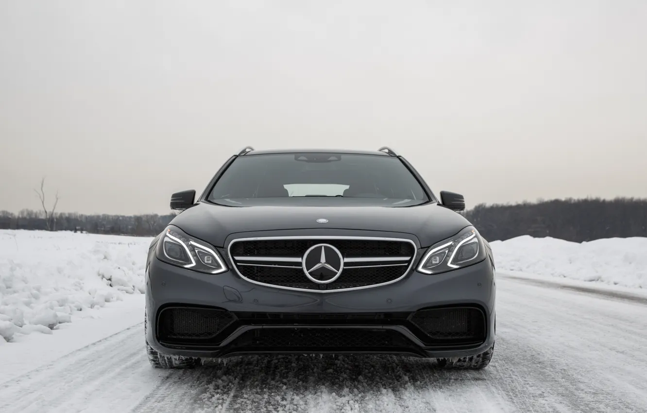 Wallpaper Winter, Snow, Mercedes, E63 AMG, S-Model, 4Matic images for ...