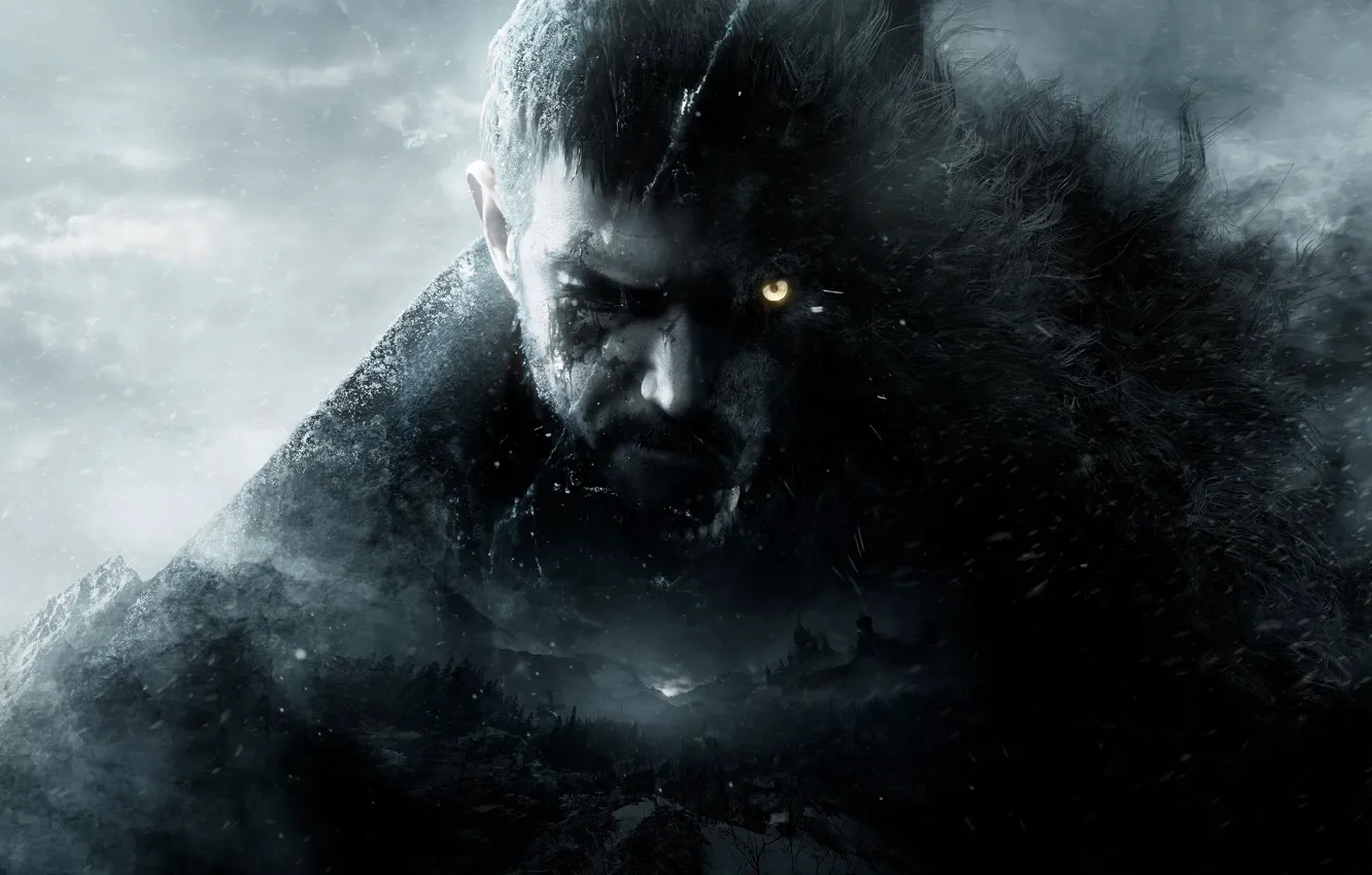 Wallpaper Resident Evil, Capcom, Village, Chris Redfield, Resident Evil ...