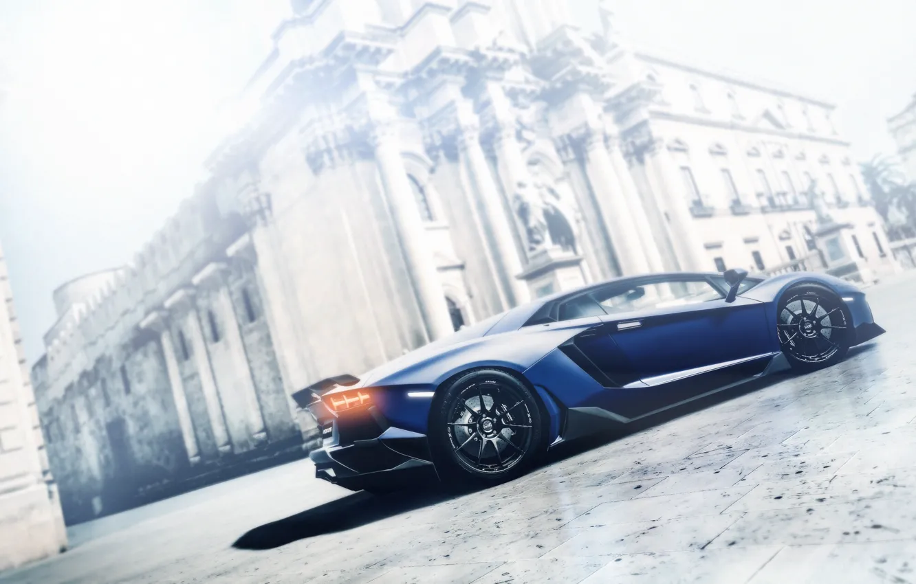 Wallpaper blue, Lamborghini, profile, Lamborghini, blue, LP700-4 ...